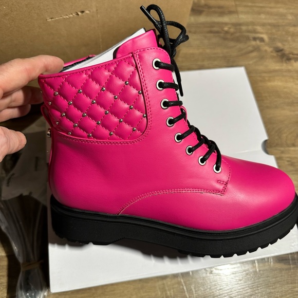 Interesting Hot Pink Combat Boots Pictures